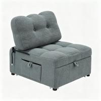 China Minimalist Grey Teddy Sofa Bed for Contemporary Home Interior Styling for sale