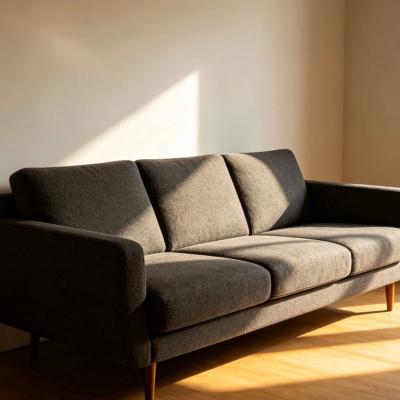 China Internet-Famous Cloud Cream Sofa, Skin-Friendly Velvet, Soft Sofa for Small Living Rooms for sale