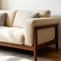 China French-Style Creamy Velvet Sofa, Stain-Resistant and Easy-Care, Lazy Sofa for Home Living Room for sale