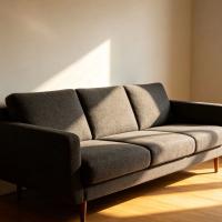 China French-Style Creamy Velvet Sofa, Stain-Resistant and Easy-Care, Lazy Sofa for Home Living Room for sale