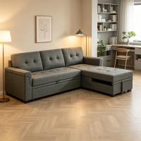 China Multi Storage Linen Convertible Sofa Bed for Small Apartment Living Room Furniture for sale