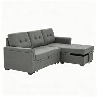 China Multi Storage Linen Convertible Sofa Bed for Small Apartment Living Room Furniture for sale