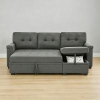 China Full Size Storage Tufted Pull out Sofa Bed for One Bedroom Apartment Use for sale