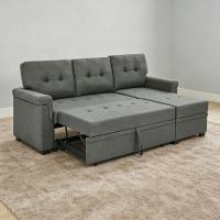 China Full Size Storage Tufted Pull out Sofa Bed for One Bedroom Apartment Use for sale