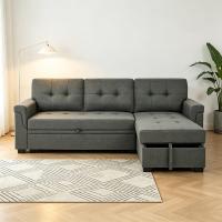 China Hidden Storage Chamber Tufted Sofa Bed for Student Dormitory Guest Rest for sale