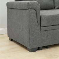 China Side Storage Pocket Linen Pull out Sofa Bed for Urban Compact Living Rooms for sale