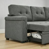 China Multi Compartment Storage Foldable Sofa Bed for Studio Flat Home Furniture for sale