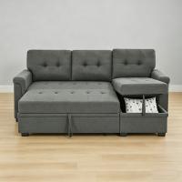 China Space Maximizing Linen Convertible Sofa Bed for Tiny Urban Rental Apartments for sale