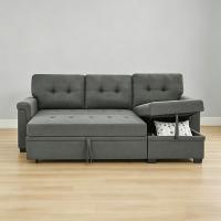 China Small Scale All in One Tufted Pull out Sofa Bed for Downtown City Studio Flats for sale