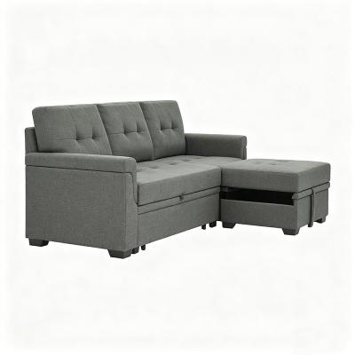 China Budget Friendly Multi Storage Fabric Sofa Bed for Short Term Rental Houses for sale
