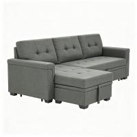 China Budget Friendly Multi Storage Fabric Sofa Bed for Short Term Rental Houses for sale