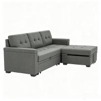 China Budget Friendly Multi Storage Fabric Sofa Bed for Short Term Rental Houses for sale