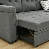 China Apartment Sized Convertible Tufted Sleeper Sofa Bed for Young Single Residents for sale