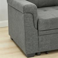 China Apartment Sized Convertible Tufted Sleeper Sofa Bed for Young Single Residents for sale