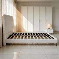 China Elegant Plush Upholstered Bed Combines Practicality and Beauty in One Complete Piece for sale