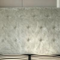China Sturdy Wooden Bedroom Bed with Elegant Headboard Design for sale