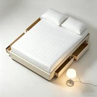 China Luxury Bed Features Spacious Concealed Drawer Spaces for sale