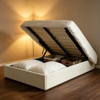 China Luxury Wooden King Size Bed with Storage for Modern Bedroom Furniture for sale