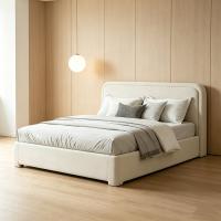 China Modern Home Bedroom King Size Bed with Wooden Storage Frame for sale