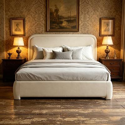 China Stylish Luxury King Size Bed with Wooden Bedroom Furniture Style for sale