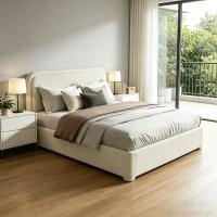China Stylish Luxury King Size Bed with Wooden Bedroom Furniture Style for sale