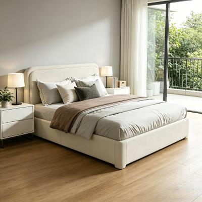 China Modern King Size Bed with Upholstered Headboard for Luxury Home for sale