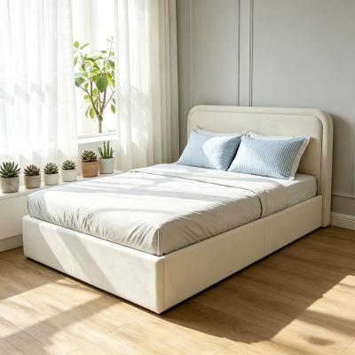 China Premium Luxury Wooden King Size Bed with Bedroom Storage for sale