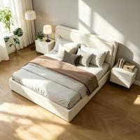 China Stylish Modern King Size Bed with Wooden Bedroom Furniture for sale