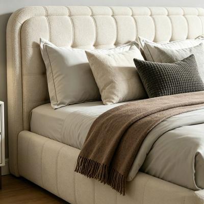 China Luxury Style Modern King Size Bed with Wooden Furniture for sale