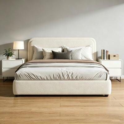 China Comfortable Luxury King Size Bed with Wooden Bedroom Frame for sale