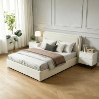 China Comfortable Luxury King Size Bed with Wooden Bedroom Frame for sale