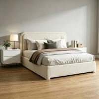 China Comfortable Luxury King Size Bed with Wooden Bedroom Frame for sale
