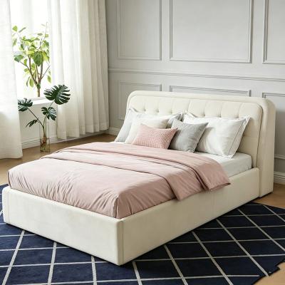 China Luxury Wooden King Bed with Storage for Modern Living Spaces for sale