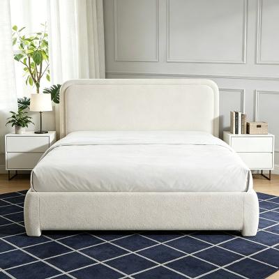 China Modern Home King Bed with Upholstered Headboard and Storage for sale