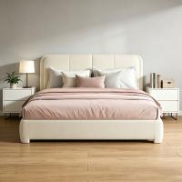 China Elegant Tufted Headboard Bed for Modern Bedroom Decor for sale