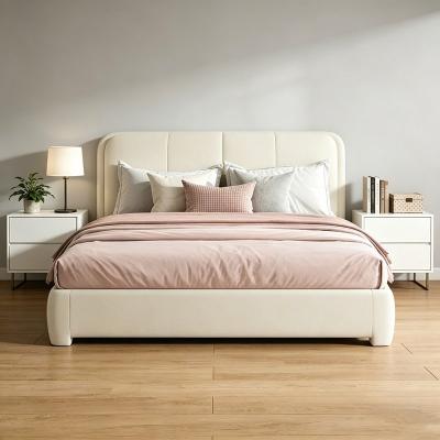 China Elegant Tufted Headboard Bed for Modern Bedroom Decor for sale