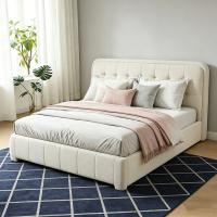 China Luxury Style Upholstered Bed for Modern Home Bedroom for sale