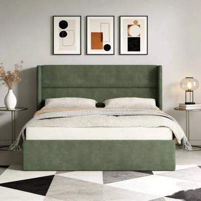 China Hydraulic Lift up Upholstered Platform Bed with Storage Function for sale