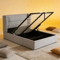 China Hydraulic Lift up Upholstered Platform Bed with Storage Function for sale