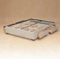 China Modern and Contemporary Fabric Upholstered 4-Drawer Platform Storage Bed Frame for sale