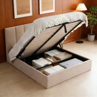 China Hydraulic Lift up Storage Upholstered Platform Bed for sale