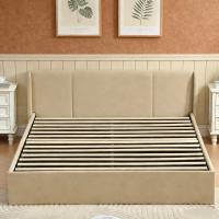 China High Quality European Style Fabric Upholstered Bed Double King Queen Size Bedroom Bed for sale