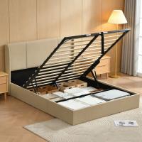China High Quality European Style Fabric Upholstered Bed Double King Queen Size Bedroom Bed for sale
