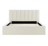 China Modern Style Double Bed with Grey Leather Headboard for sale
