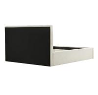 China Modern Style Double Bed with Grey Leather Headboard for sale