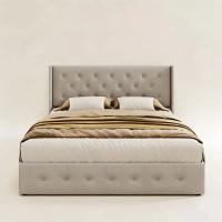 China Minimalist Button-Tufted Ottoman Bed for sale