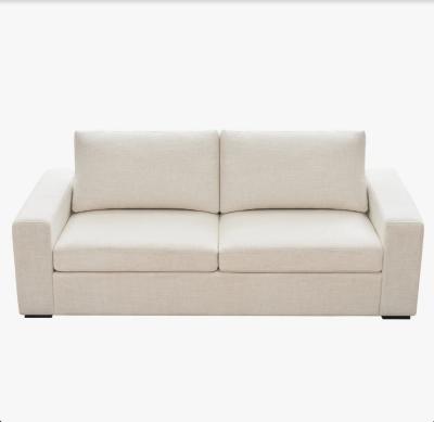 China Modern Minimalist Linen Fabric 2-Seater Sofa for Living Room for sale