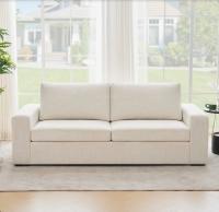 China Modern Minimalist Linen Fabric 2-Seater Sofa for Living Room for sale