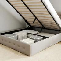 China Minimalist Button-Tufted Ottoman Bed for sale