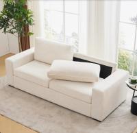 China Modern Minimalist Linen Fabric 2-Seater Sofa for Living Room for sale